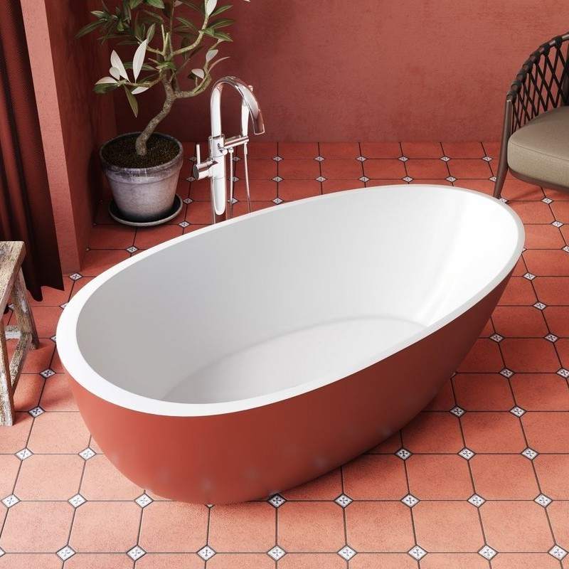 Aquatica Spoon 2 Solid Surface Freestanding Bathtub